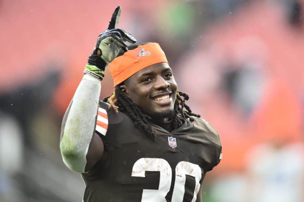 Week 15 RB Rankings: Should you start D'Ernest Johnson, Devontae Booker, or Corey Clement?