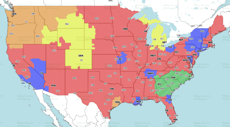 NFL Coverage Map Week 14: TV schedule for FOX, CBS broadcasts