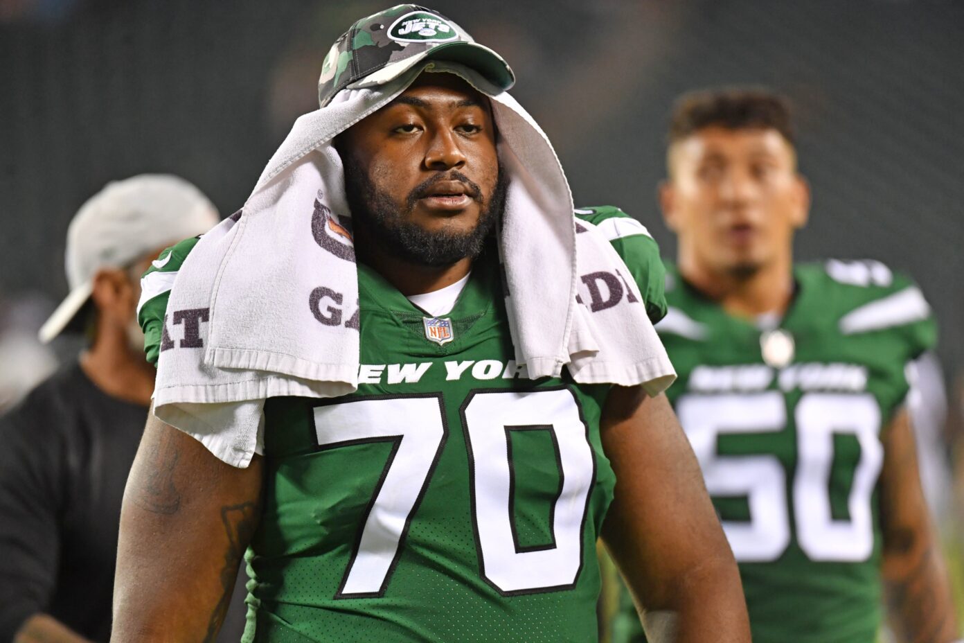 Dallas Cowboys Guard Chuma Edoga Is Carted Off the Field During Practice