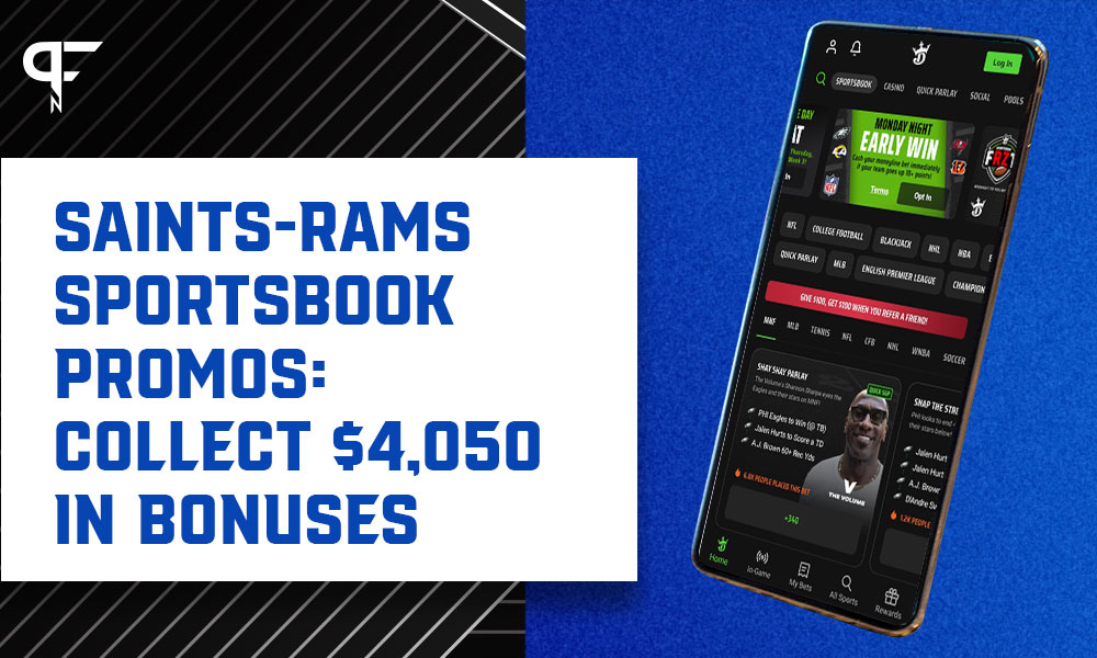 Saints-Rams Sportsbook Promos: Collect $4,050 in Bonuses on ESPN BET ...