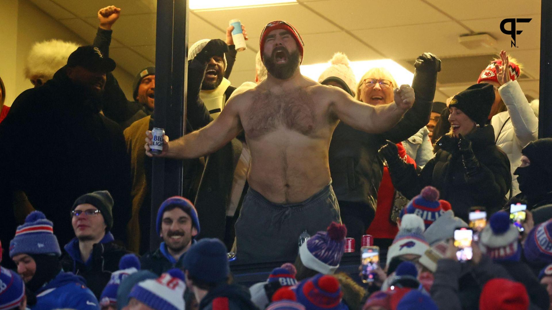 Former Super Bowl Champ Goes Viral -- Jason Kelce Celebrates Shirtless ...
